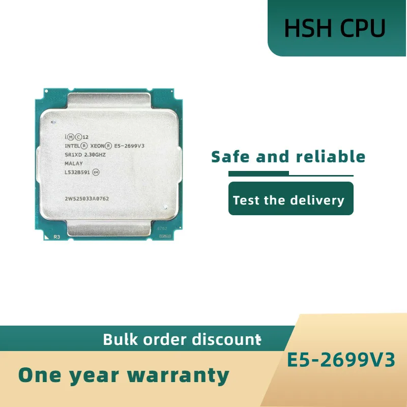 Intel Xeon E5-2699 v3 E5 2699v3 E5 2699 v3 2.3 GHz Used 18-Core 36 ...