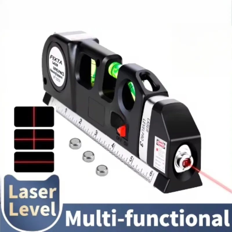 Vertical Horizontal Laser Level Tape Adjustable Multi-function Standard ...
