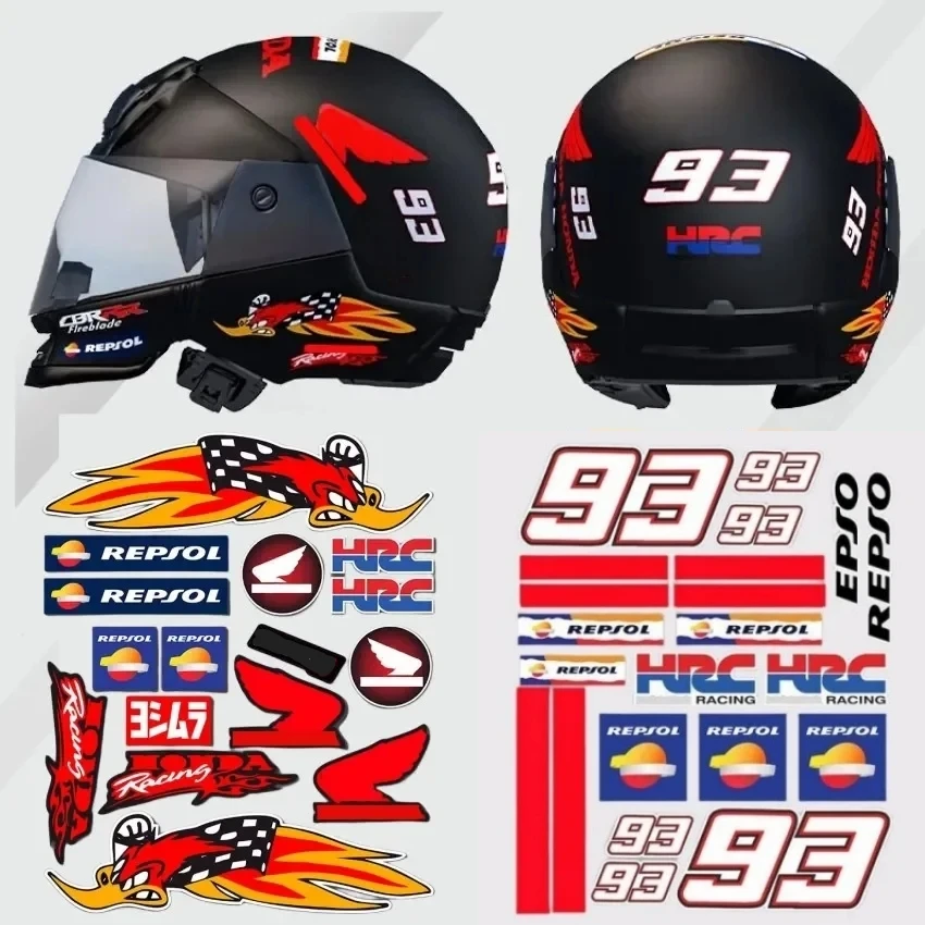 Reflective-Motorcycle-Helmet-Decal-Side-Strip-Body-Stickers-for-Honda ...