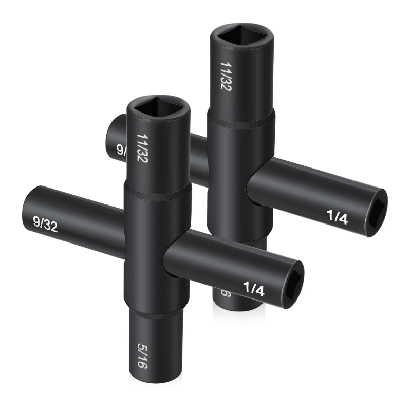 2Pcs-4-Way-Sillcock-Water-Key-Wrench-Steel-Water-Utility-Key-Meter-Keys ...