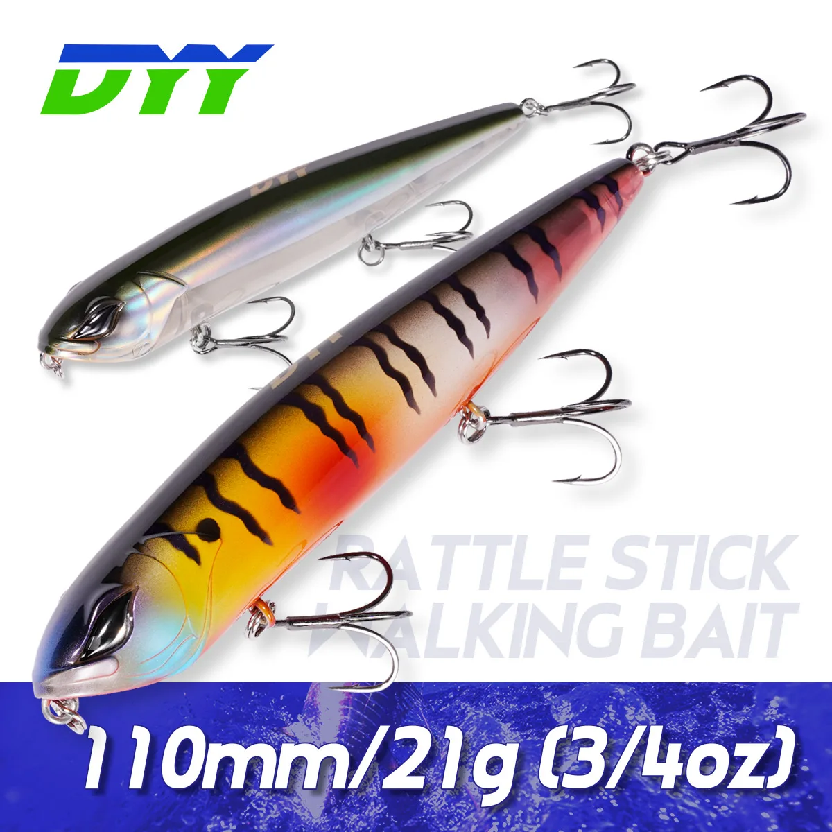 DYY-Walker-Stickbait-11cm-21g-Surface-Floating-Walking-Dog-Wobblers ...