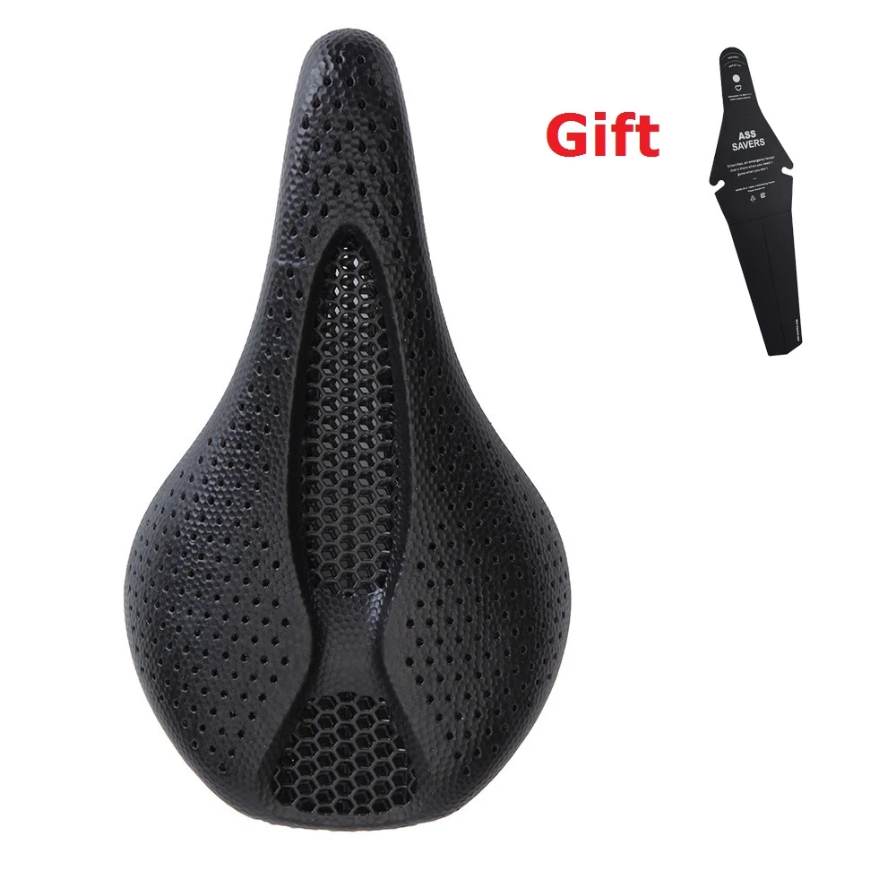 3D Printed Technology Carbon Fiber Bicycle Saddle Soft Comfortable MTB ...