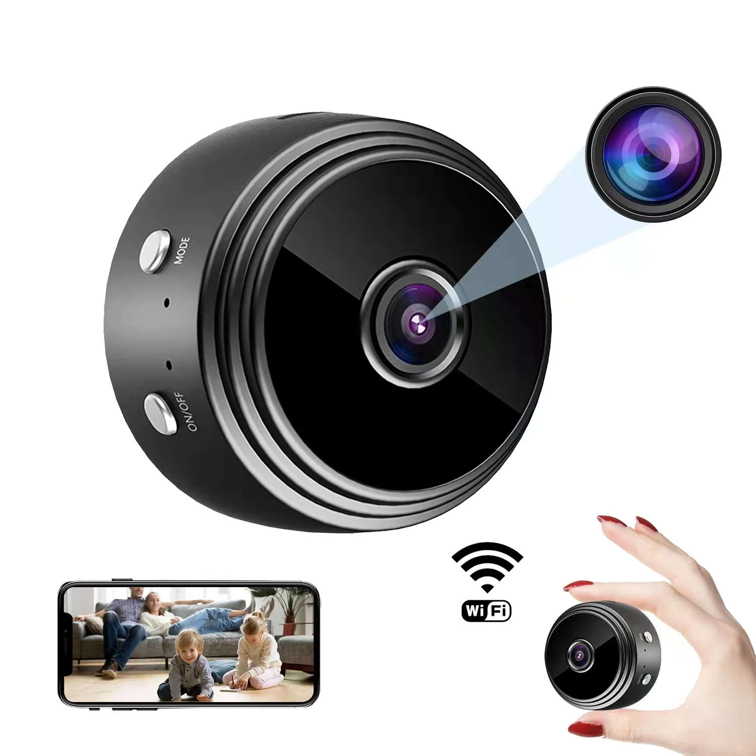 WiFi Camera 720P Video Motion Detection, Surveillance Camera Push ...