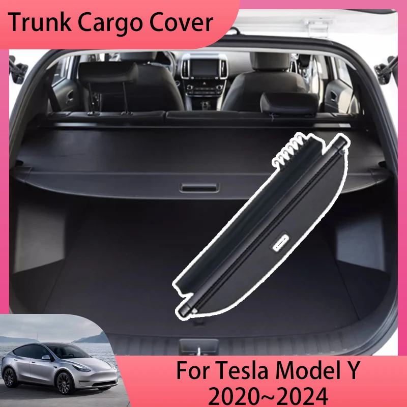 Car Trunk Curtain For Tesla Model Y 2020 2021 2022 2023 2024 Trunk ...