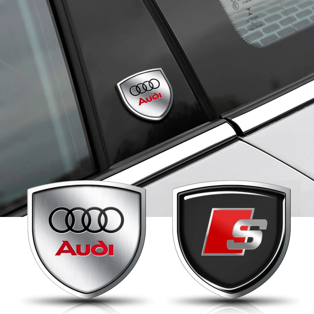 Car-Body-Side-Door-Window-Metal-Badge-Decorative-Decal-For-Audi-Sline ...
