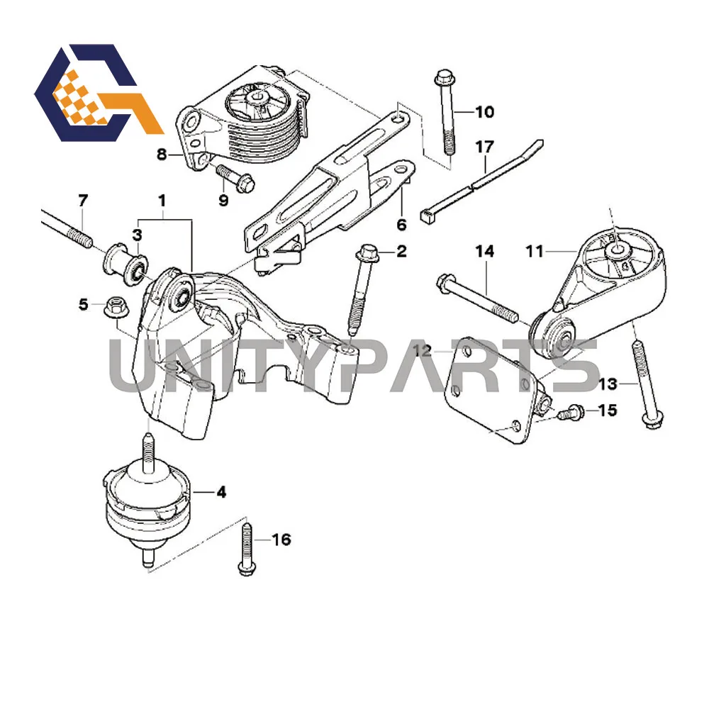 1pcs Engine Motor Mounts For BMW MINI R50 R53 1.6 22116759732 ...