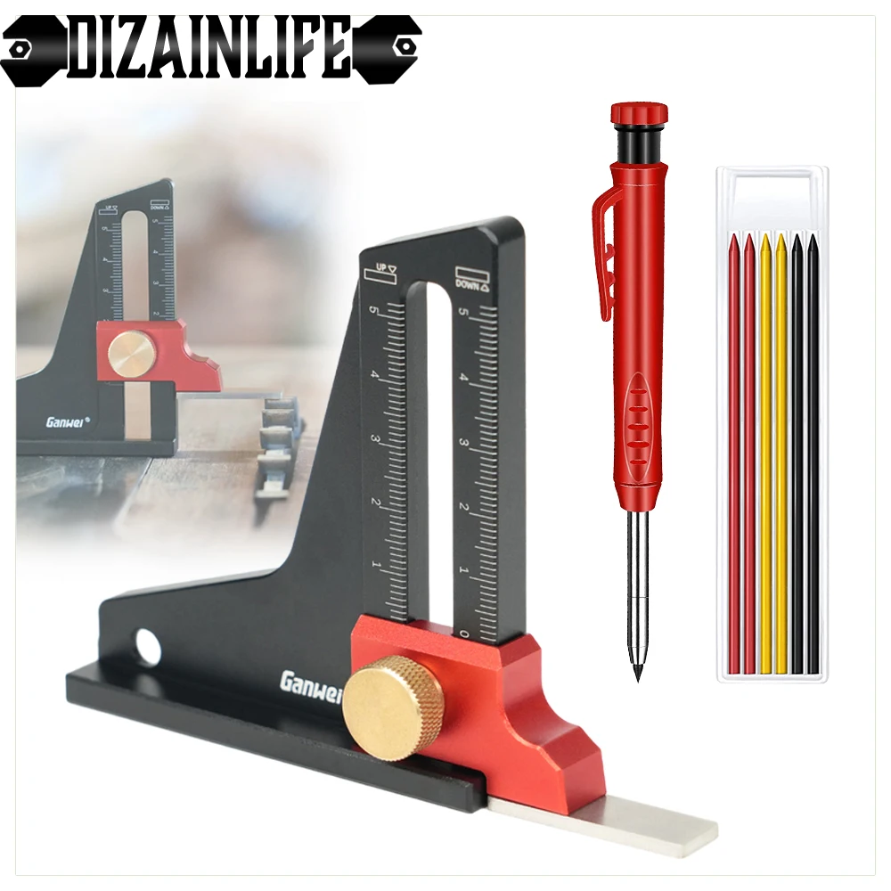 Height-Gauge-Depth-Measure-Ruler-Aluminum-Alloy-Height-Measurement-Tool ...