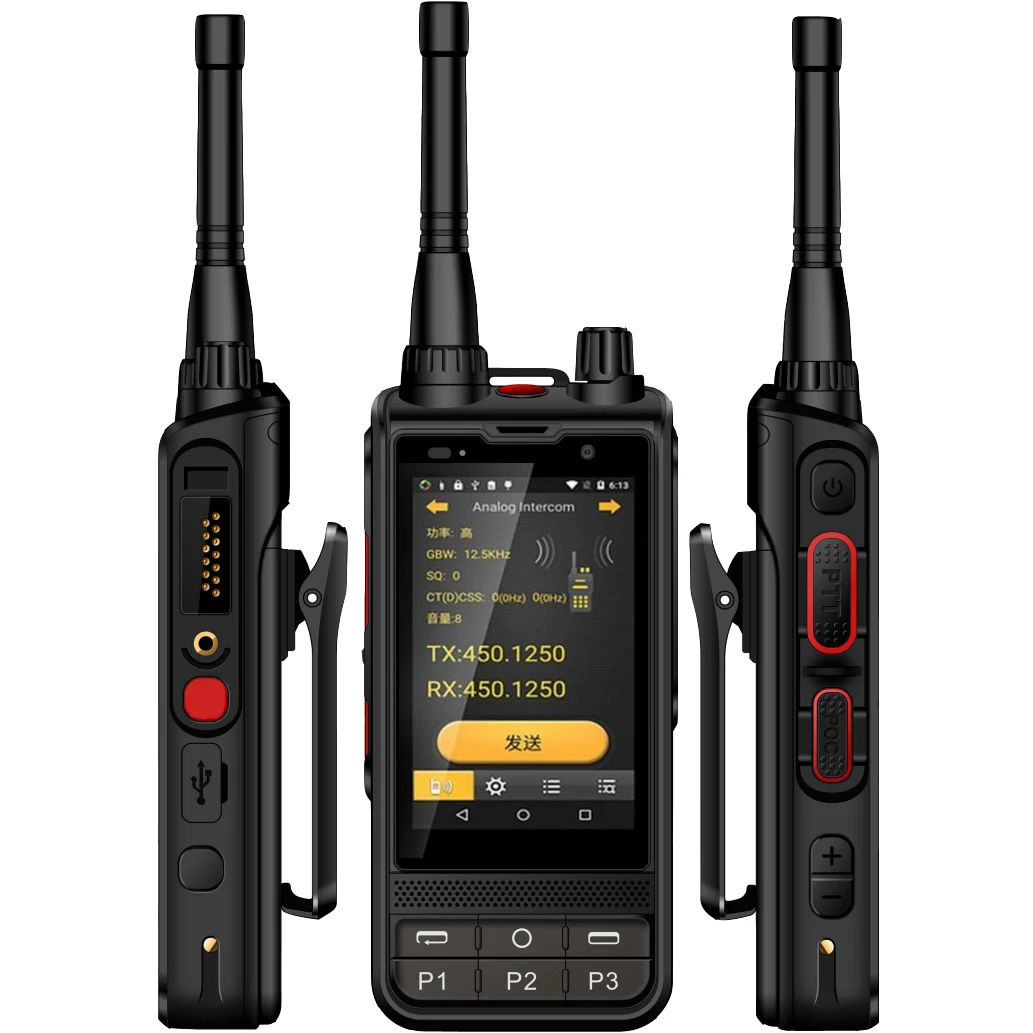 Rungee Zello /3W Walkie Talkie Android Smartphone Analog Dual Mode UHF ...