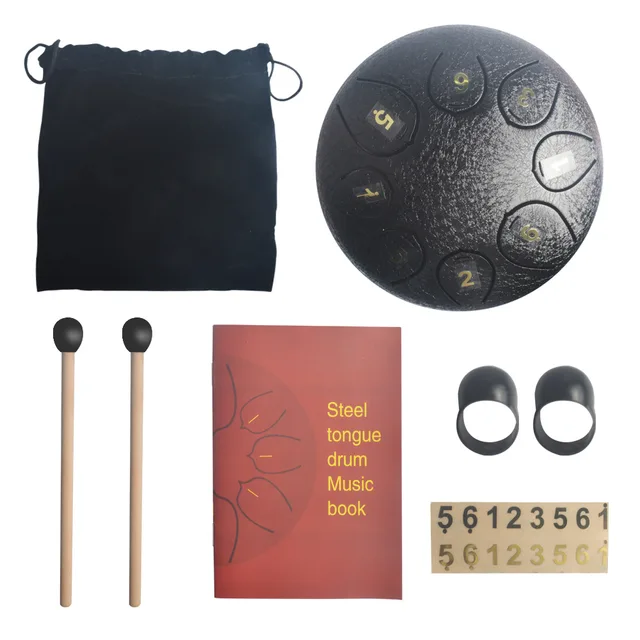 Brand New Steel Tongue Drum 5.5 Inch 8 Tone Drum Handheld Drum ...