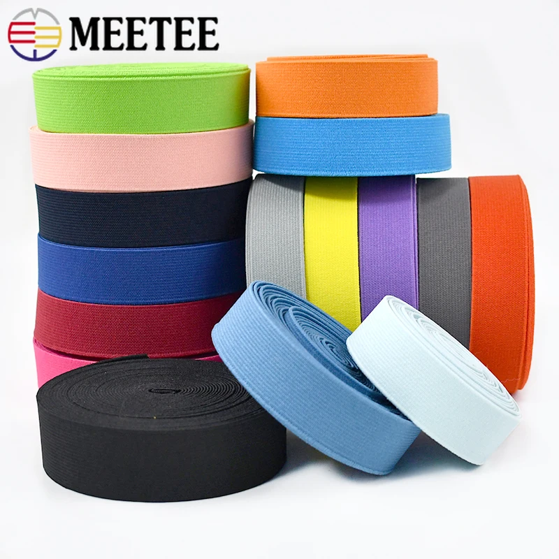 8M-20-25-30-40-50mm-Elastic-Bands-for-Pants-Belt-Rubber-Band-Underwear ...