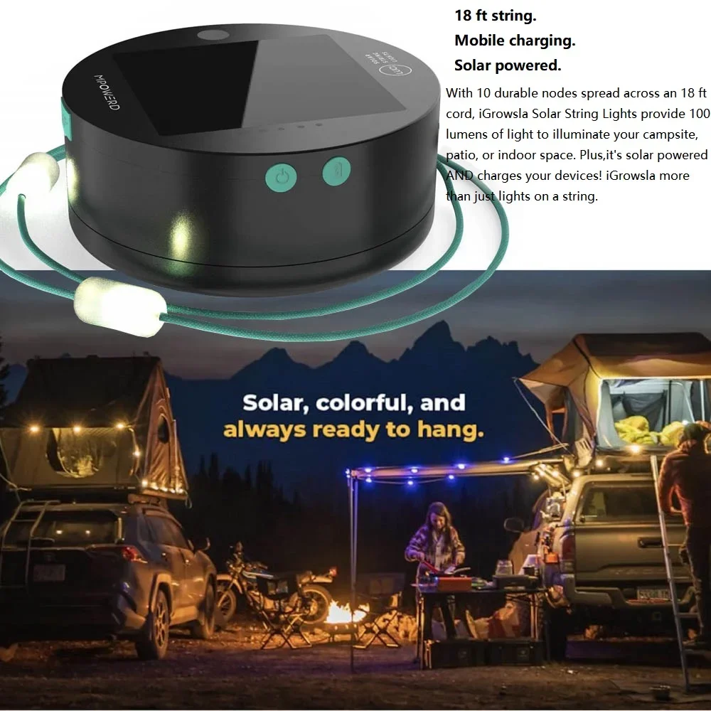 Outdoor-Solar-String-Lights-Rechargeable-By-Solar-USB-LED-Camping-Light ...