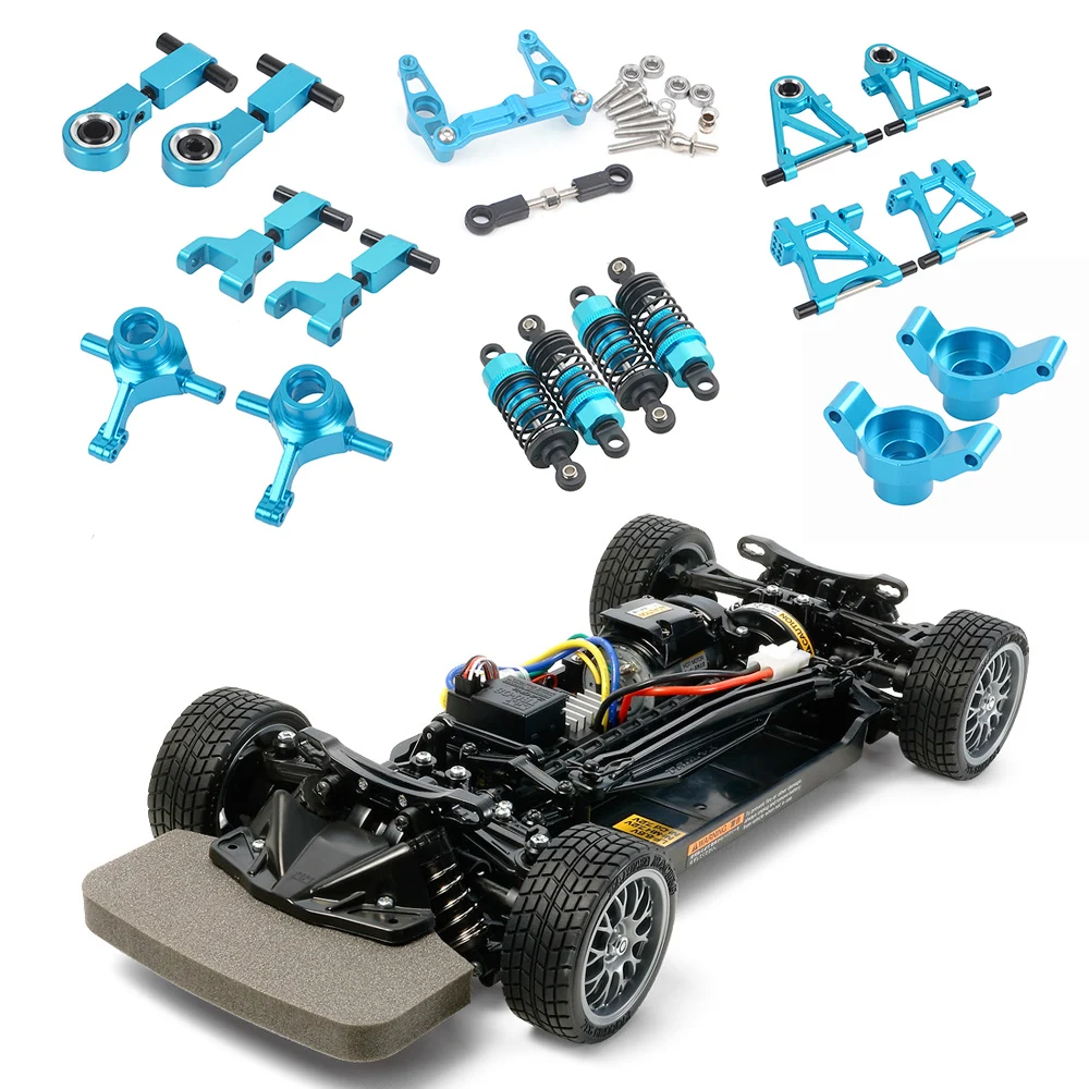 Aluminum Alloy Universal Swing Shaft Front Rear Arms Kit For 1/10 Scale Tamiya Tt02 Chassis ...