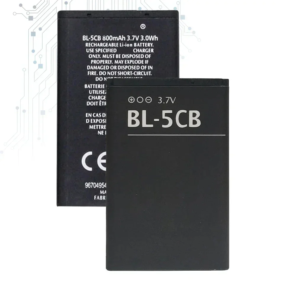 BL-5CB-Replacement-Battery-For-Nokia-3108-2135-6086-6108-6230-6820-7610 ...