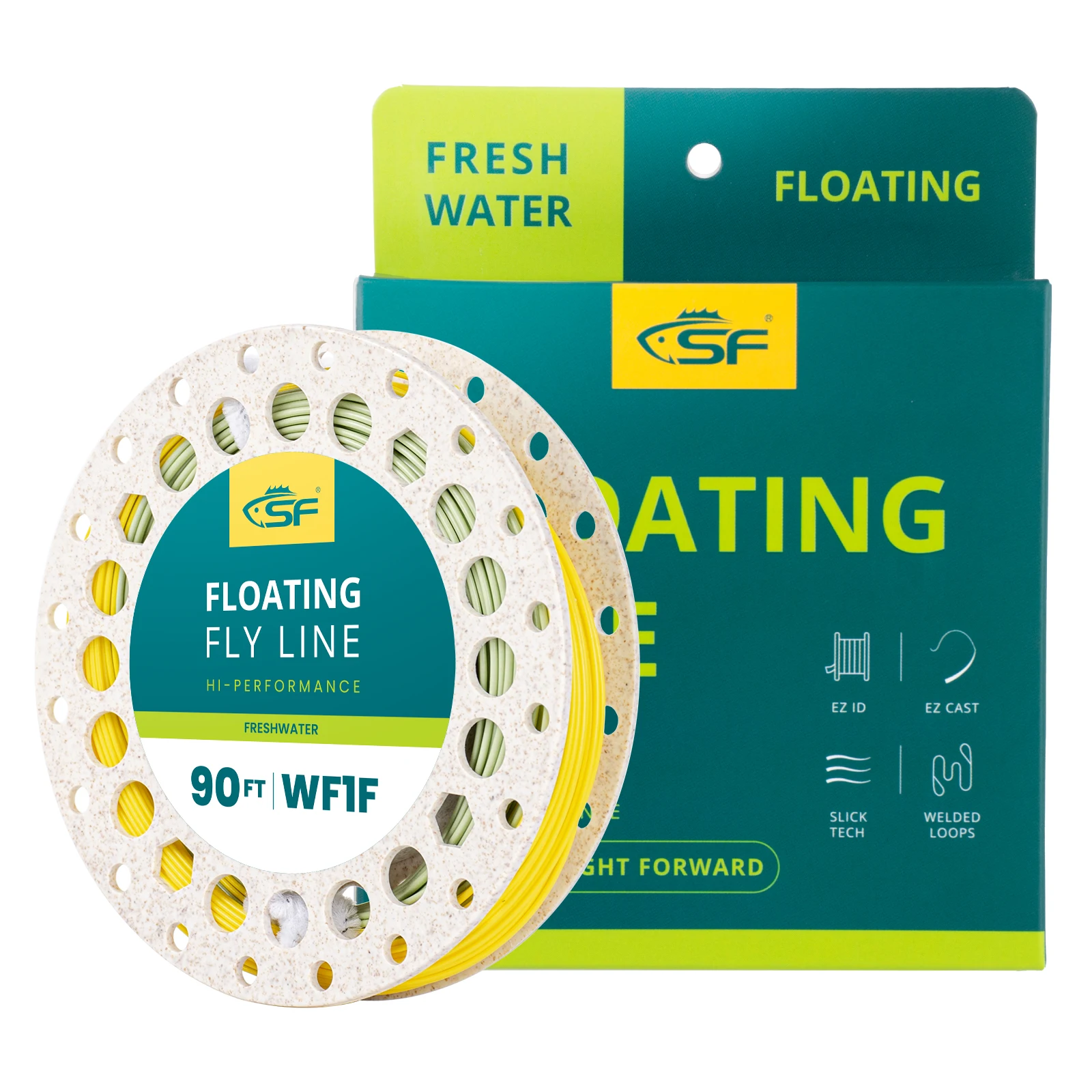 SF-90FT-Fly-Fishing-Line-Weight-Forward-Floating-Fly-Line-with-Two ...