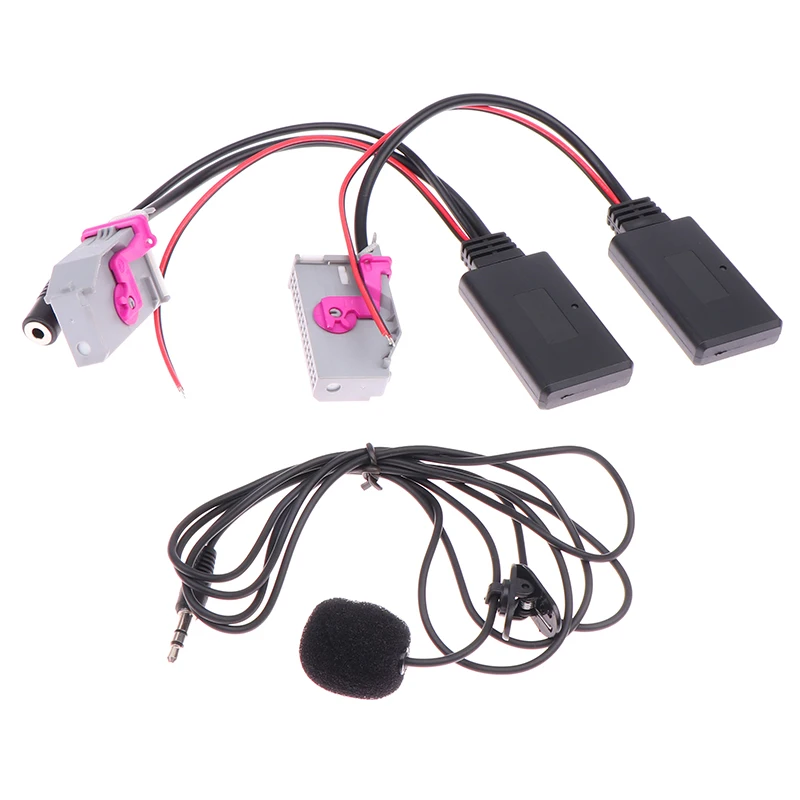 Rns-e Bluetooth AUX Adapter Music MP3 Aux-IN Cable Microphone Handsfree For A3 A4 A8 TT R8 RNS-E ...