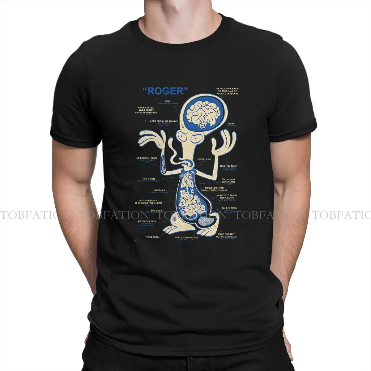 Alien UFO 100% Cotton TShirt Roger the Alien Basic T Shirt Oversized ...