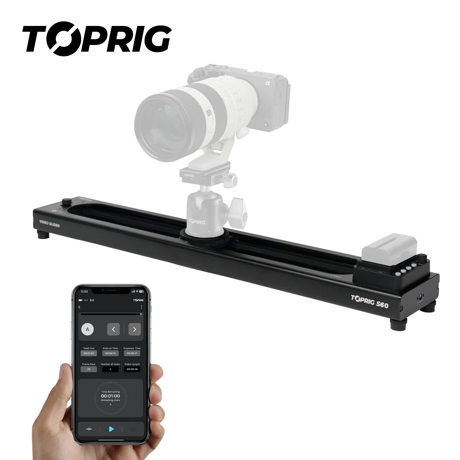 Accsoon-Toprig-Mini-Motorized-Electric-Camera-Slider-For-Track-Dolly ...