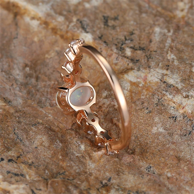 Opal Stone Wedding Ring