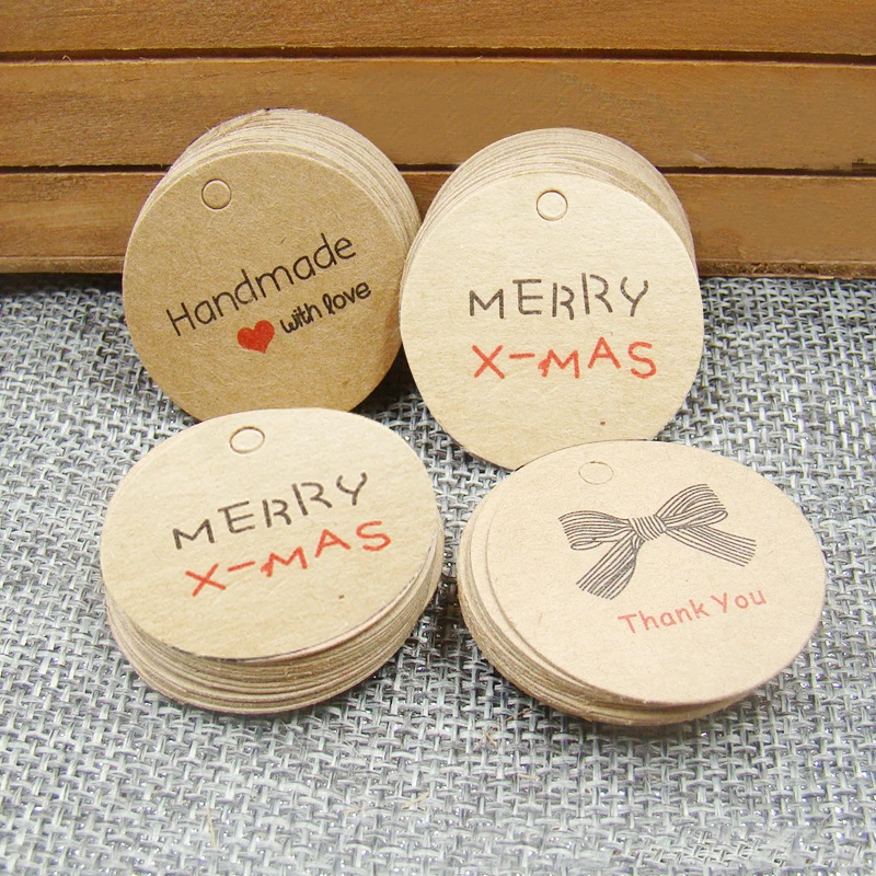100pcs-Paper-Tags-Kraft-Paper-Round-Card-Labels-Paper-Cards-Tags-DIY ...