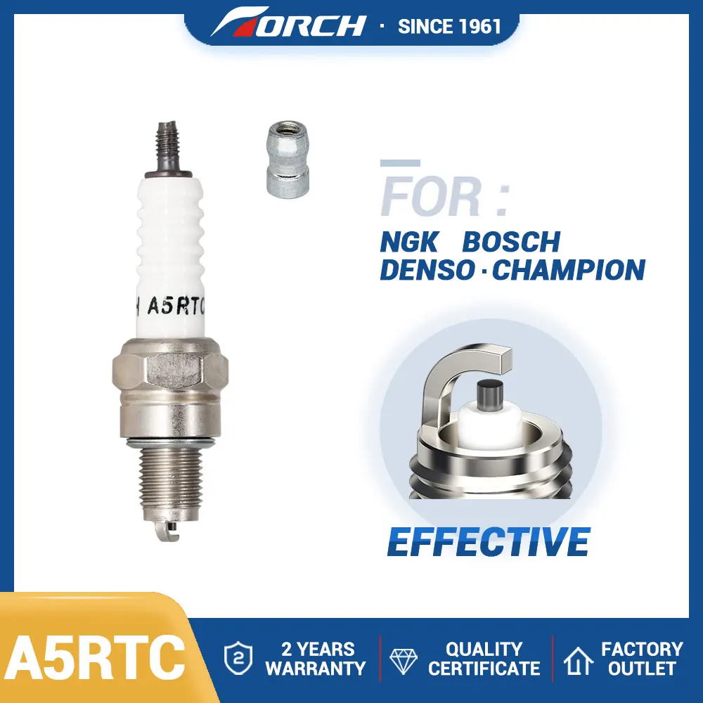 1PCS-TORCH-A5RTC-Spark-Plug-Replace-for-Candle-6535-CR5HSB-Denso-U16FSR ...
