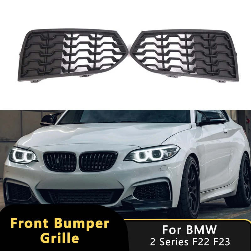 Honeycomb Mesh Front Lower Bumper Fog Light Grille For BMW 2 Series F22 ...