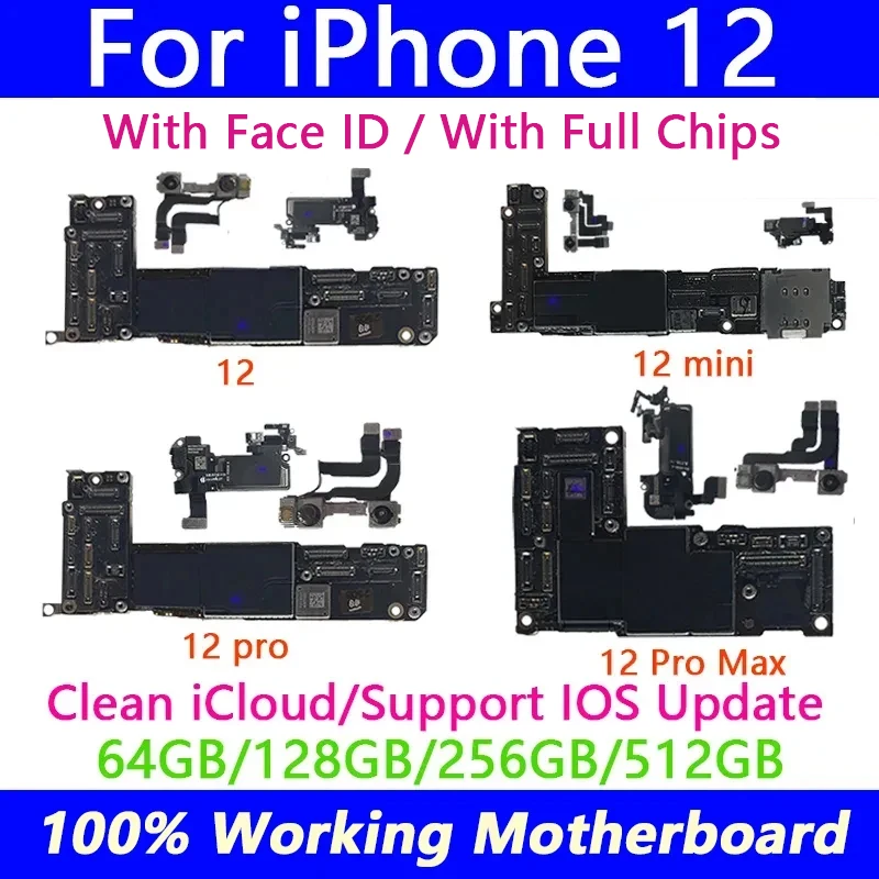 Fast-Shipping-For-iPhone-12-12Pro-12Pro-Max-Motherboard-Face-ID ...