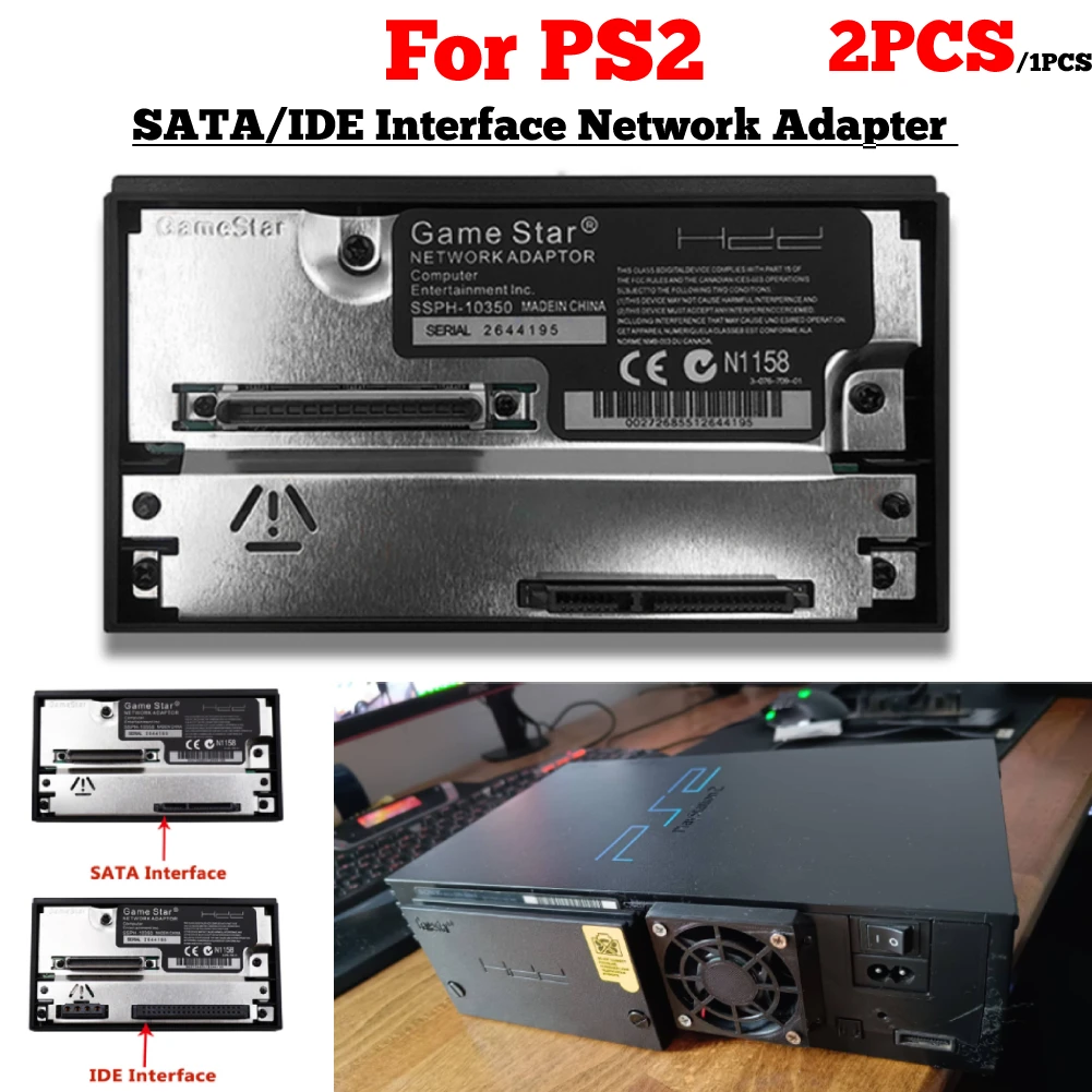SATA-IDE-Interface-Network-Adapter-For-PS2-Playstation-Game-Console-HDD ...