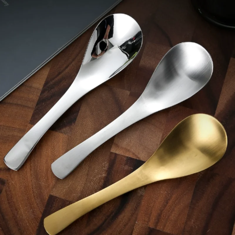 304-Stainless-Steel-Eating-Spoon-Household-Spoon-Thickened-Children ...