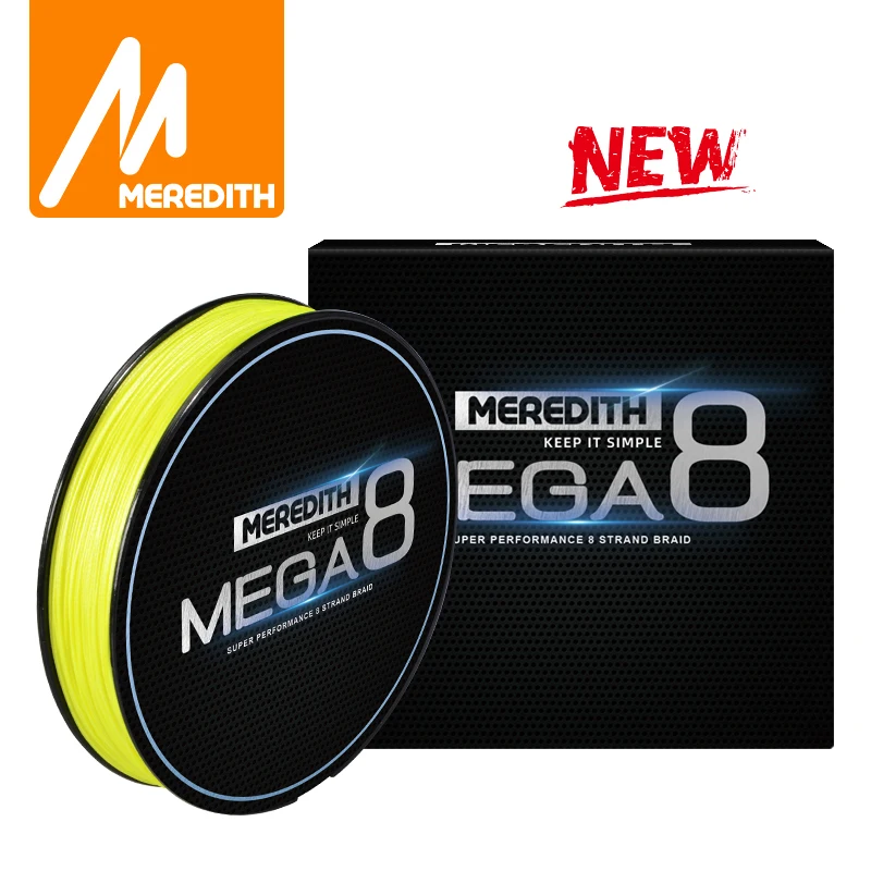 Meredith Brand Mega 8x Fishing Line 300m 8 Strands Braided Fishing Line ...