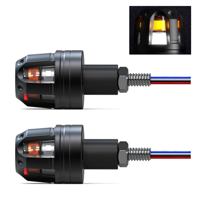 2Pcs-12V-Motorcycle-LED-Handlebar-End-Turn-Signal-Light-Flasher-Handle ...