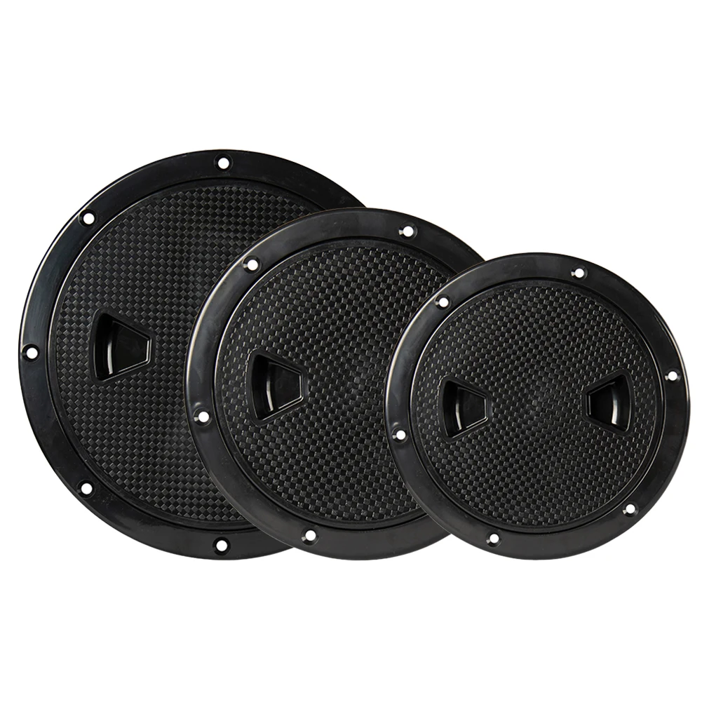 ABS Round Deck Inspection Access Hatch Cover Plastic White Black Boat ...