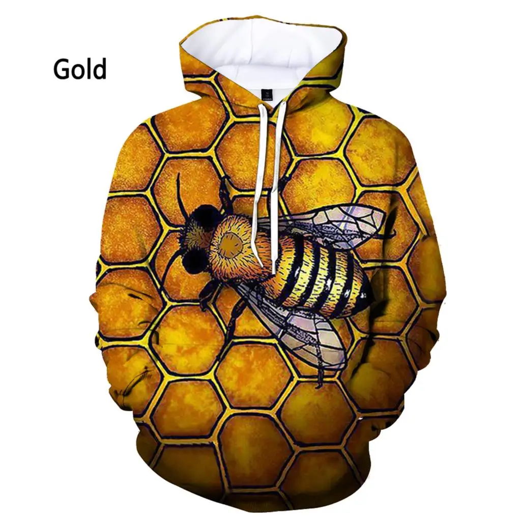 2023-New-Fashion-Novelty-Bee-Hoodies-Men-Women-3D-Print-Sweatshirt-Funny-Harajuku-Oversized ...