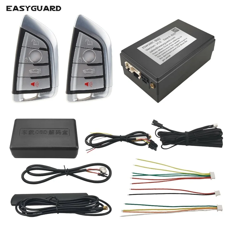 Easyguard chave inteligente pke kit apto para bmw com início de ignição ...