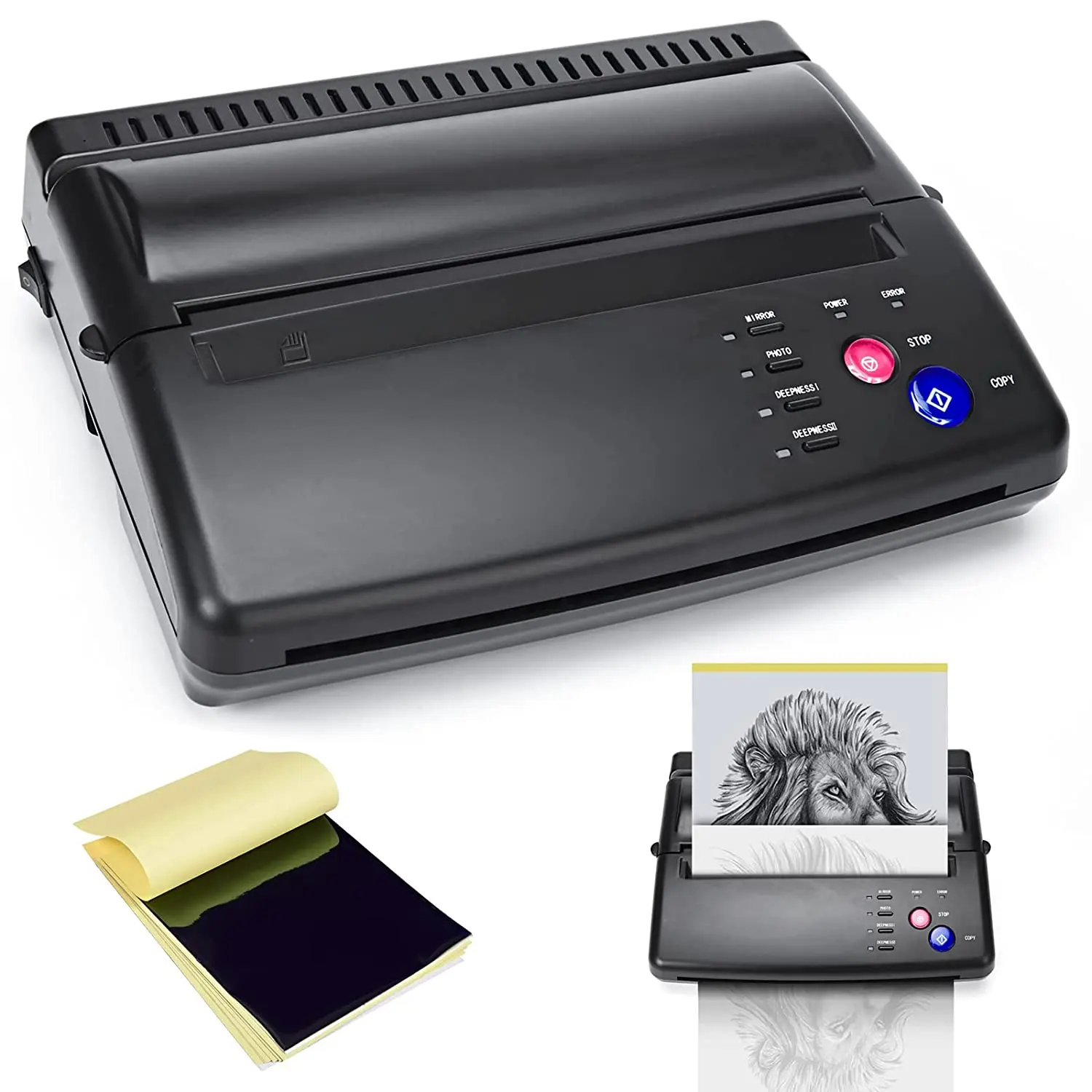 Black-Tattoo-Stencil-Transfer-Machine-Printer-Thermal-Copier-Tattoo ...