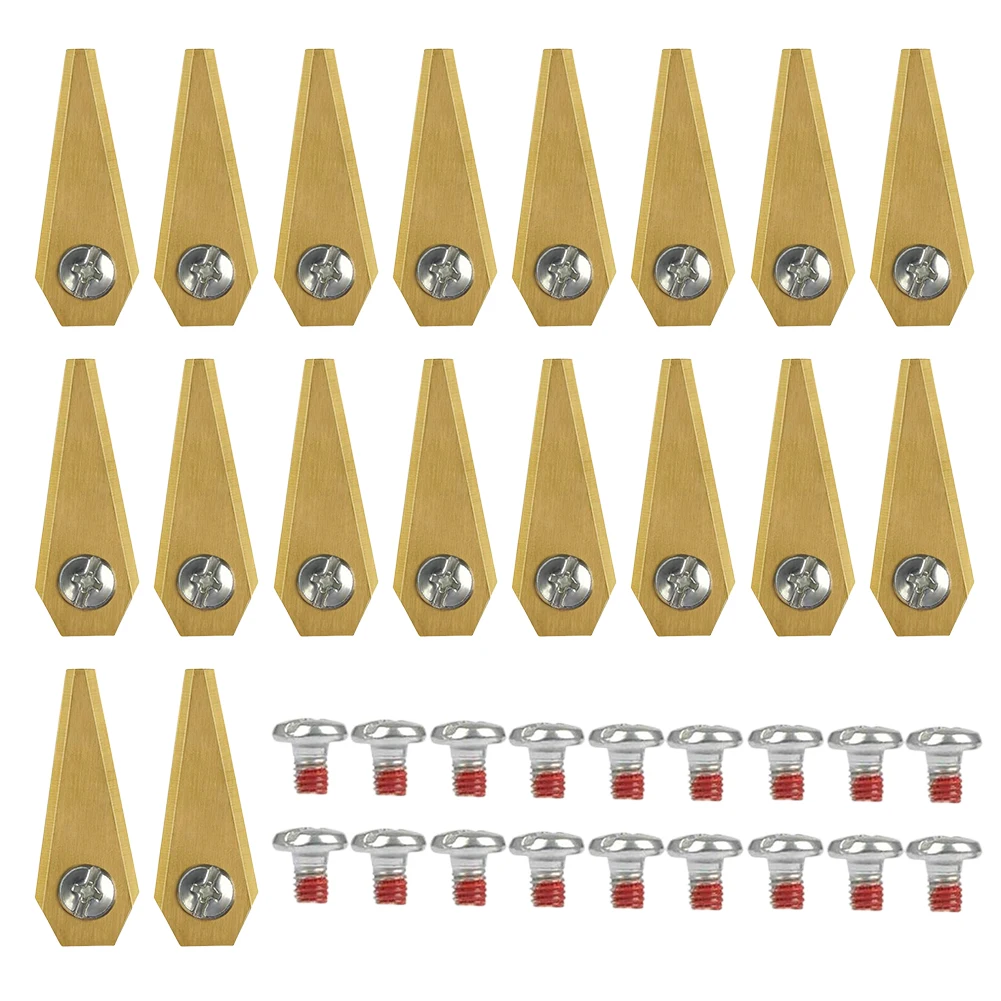 18Pcs-Grass-Cutter-Blade-Stainless-Steel-Lawnmower-Replacement-Blade ...