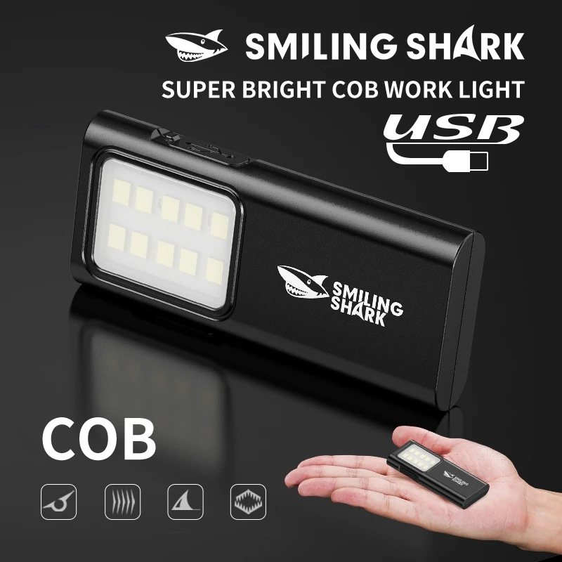 Smiling-Shark-TIP065-Mini-Rechargeable-Worklight-COB-Floodlight-Pocket ...