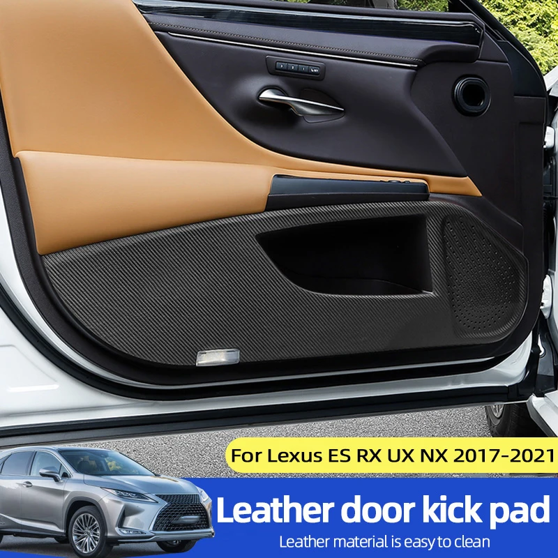 4pcs-Leather-Car-Door-Anti-Kick-Pad-Protection-Side-Edge-Film-Protector ...
