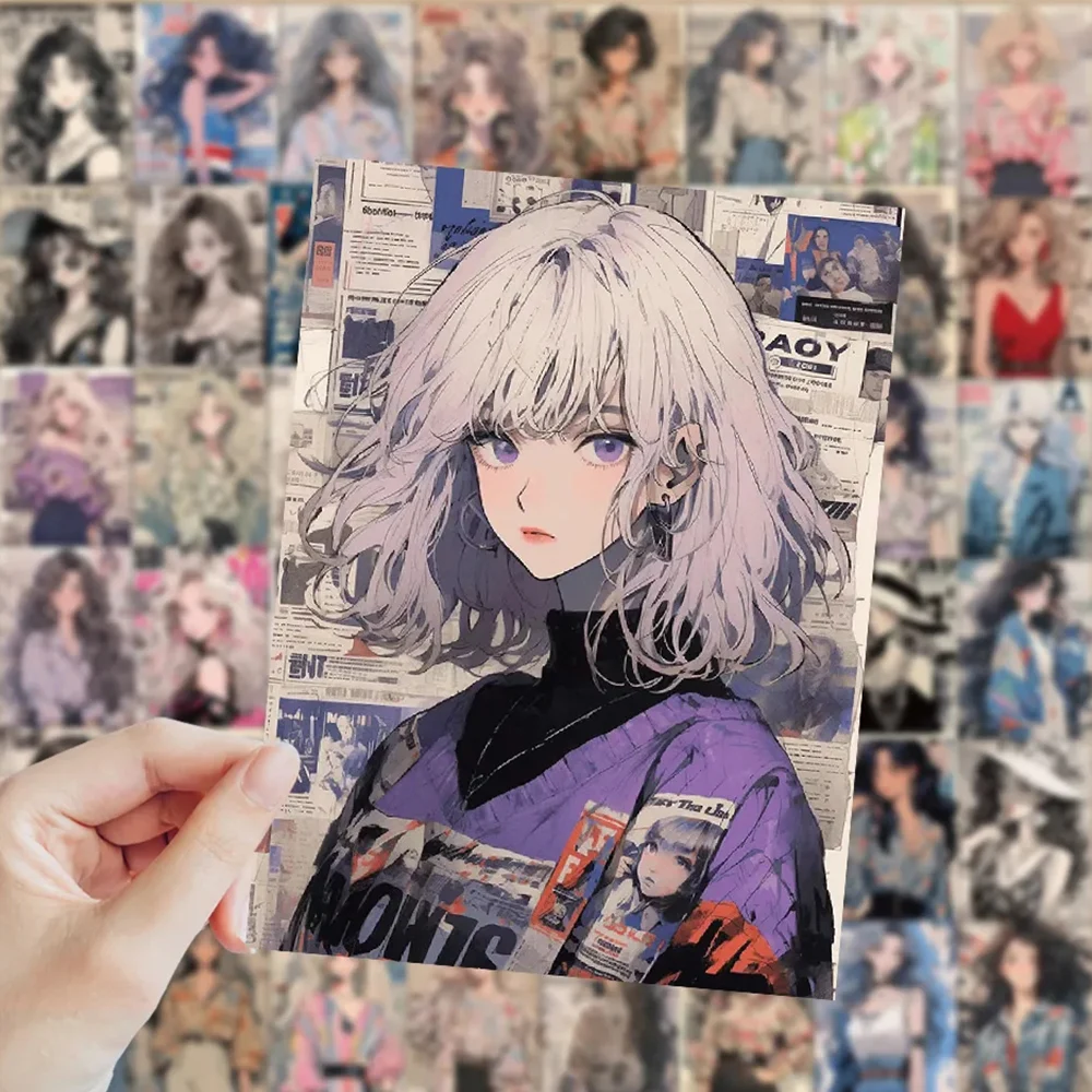 10-30-60pcs-Vintage-VSCO-Anime-Girls-Stickers-Decals-Waterproof ...