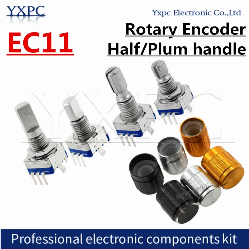 5pcs-lot-360-Degree-Rotary-Encoder-EC11-Push-Button-5Pin-15-20MM-With-A ...