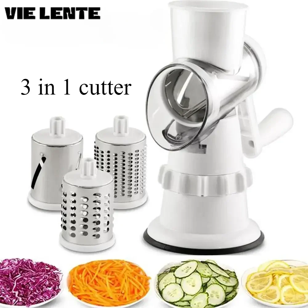 3 in1 Vegetable Slicer Chopper Grater Manual Kitchen Tools，For Cucumber ...