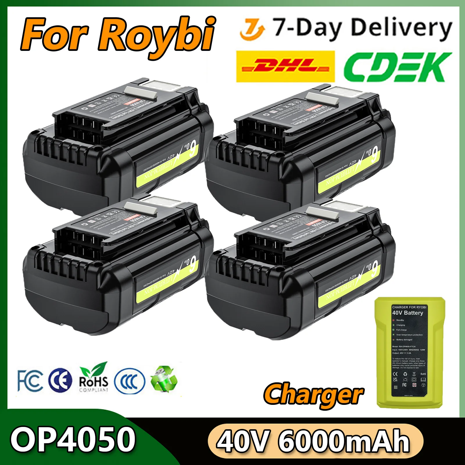 For-Ryobi-OP4050-6000mAh-Li-ion-Battery-OP4026-OP4030-OP4040-OP4060A ...