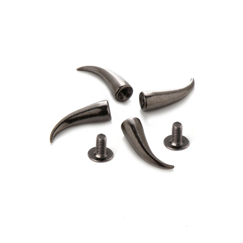 100sets 21mm Gun Black Zinc Alloy Leathercraft Rivet Cat Claw Studs ...