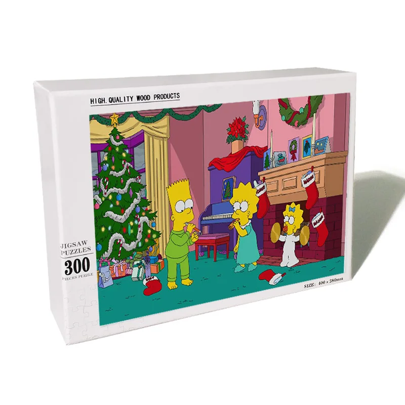 Generic Disney Anime The Simpsons Wooden Puzzle Cartoon Figure Homer ...