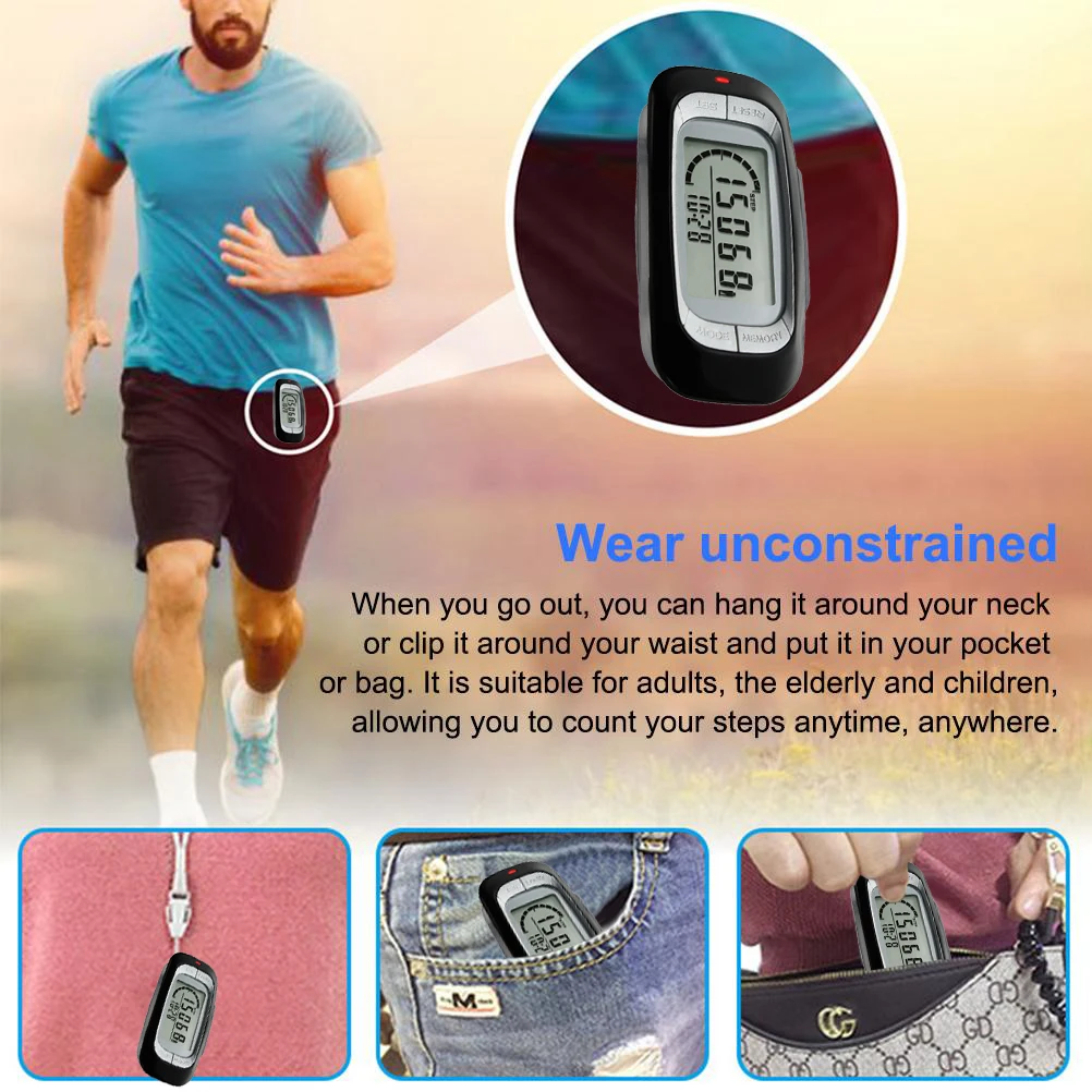 Walking-3D-Pedometer-with-Clip-Accurate-Step-Counter-for-Fitness ...