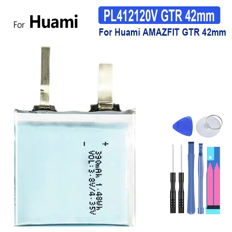 Replacement-Battery-for-Huami-AMAZFIT-PL502526V-GTR-47mm-PL412120V-42mm ...