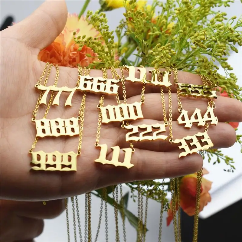 Stainless-Steel-Angel-Number-Lucky-Numbers-Necklaces-111-222-333-444 ...
