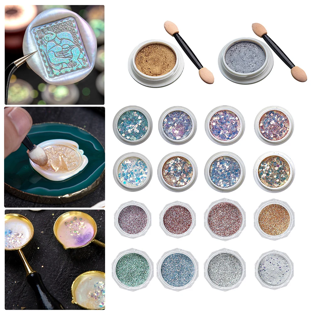 Glitter-Pearl-Color-Gold-Wax-Seal-Stamp-Powder-Cream-Aurora-Powder-For ...