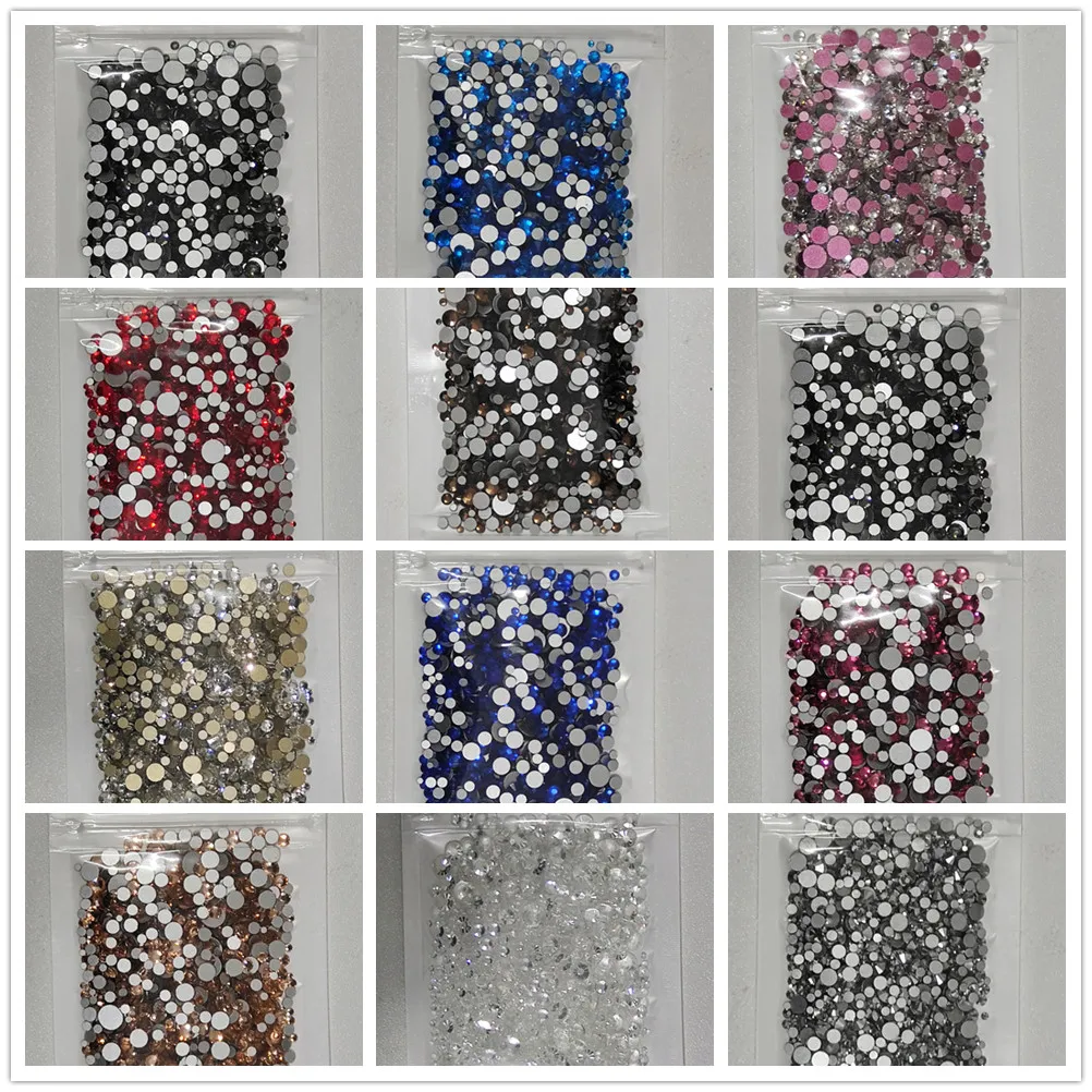 Mixed-size-ss6-ss30-crystal-rhinestones-non-heat-repair-flat-back ...