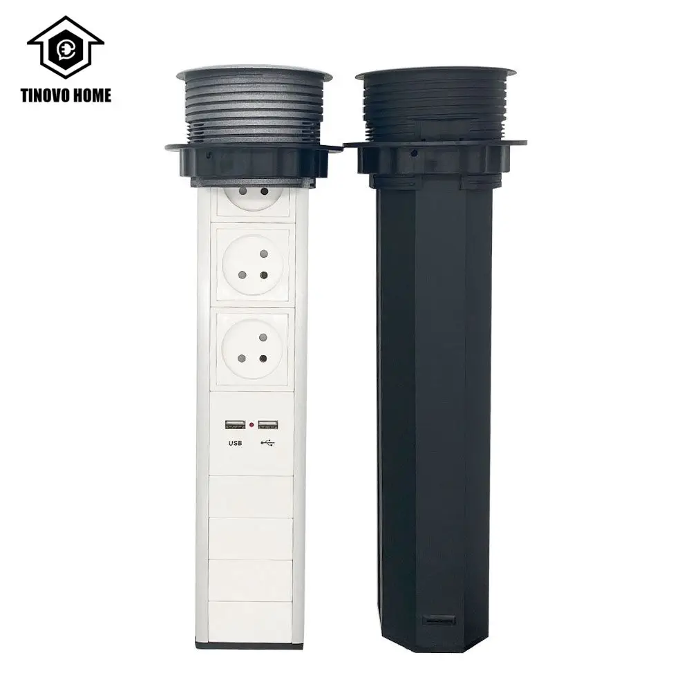 Israel-Socket-USB-Plug-AC-110v-250v-Silver-Black-Aluminum-Alloy-Shell ...