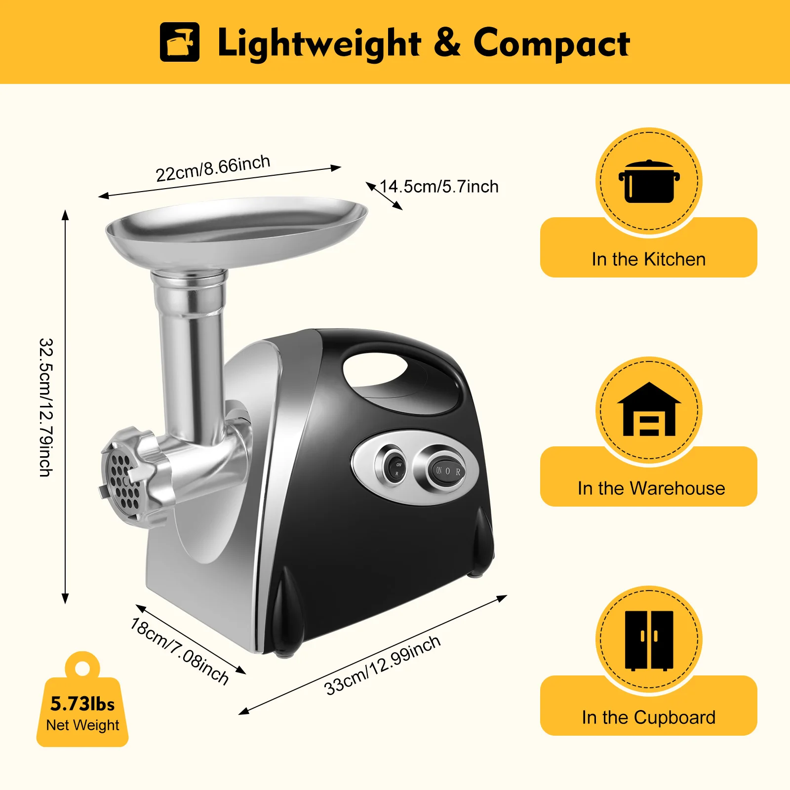 800W Electric Meat Grinder Home Multifunctional Meat Food Processor ...